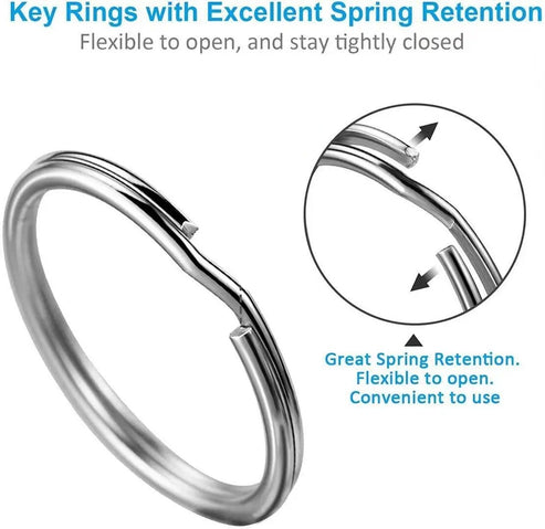 Premium Steel Key Rings – Self Defense Keychain Store